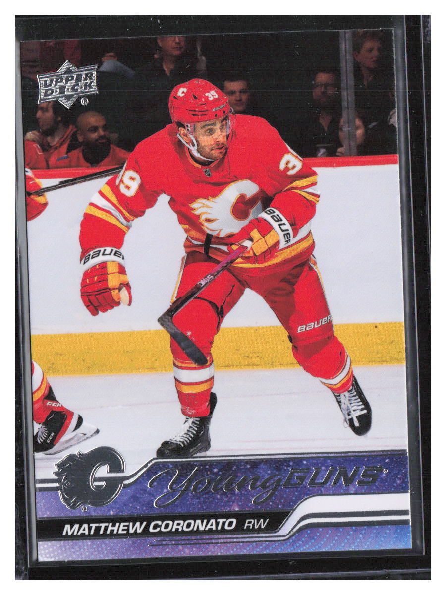 Matthew Coronato 2023-24 UD Series 1 Young Guns #201 Calgary Flames | eBay
