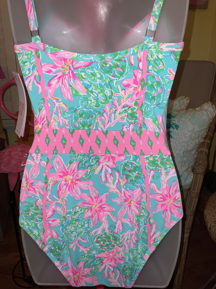 Lilly Pulitzer NWT Palma One-Piece Swimsuit So Shellegant Size 4,12,16 ...