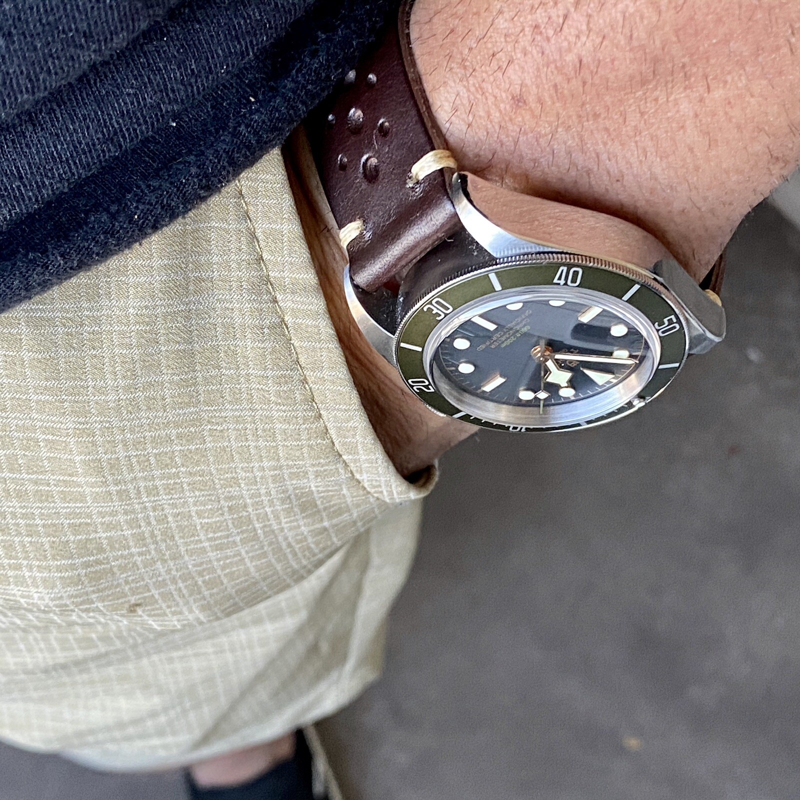 20mm BROWN Track Style Tanned Vintage Leather RALLY Watch Straps TAN ...