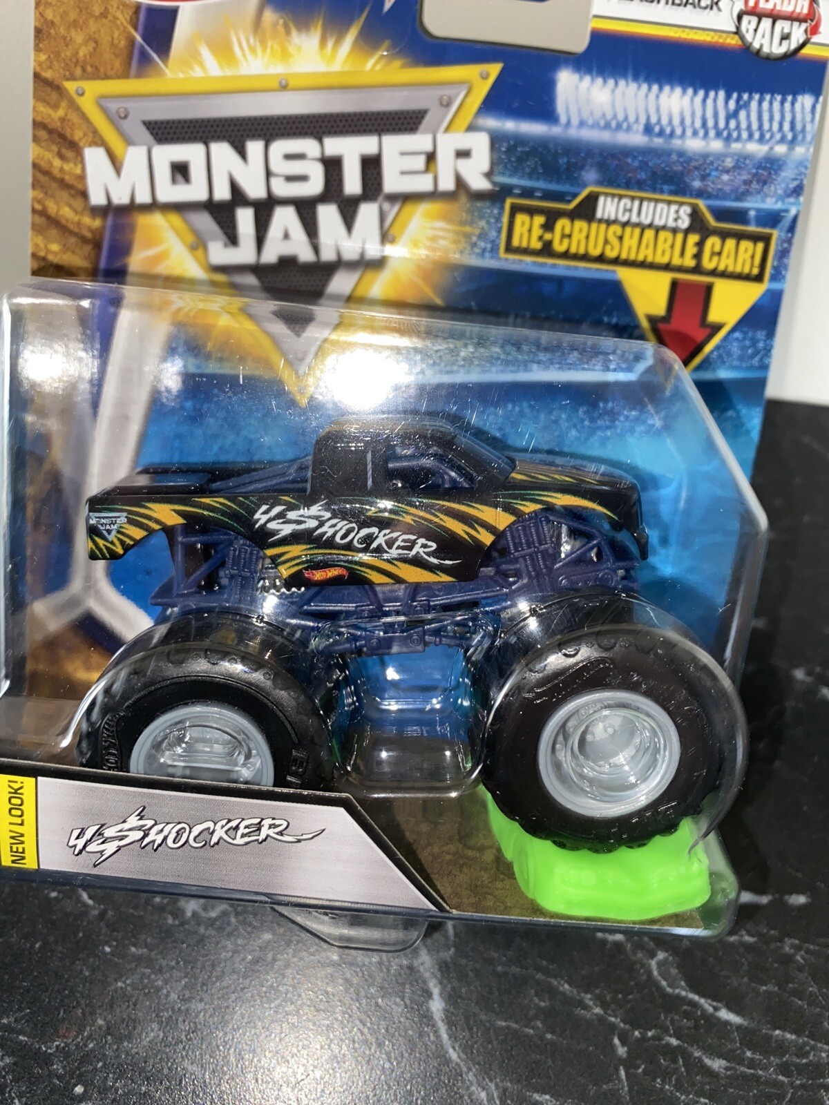 Hot Wheels Monster Jam Truck 1:64 Shocker (FLASHBACK) | eBay Australia