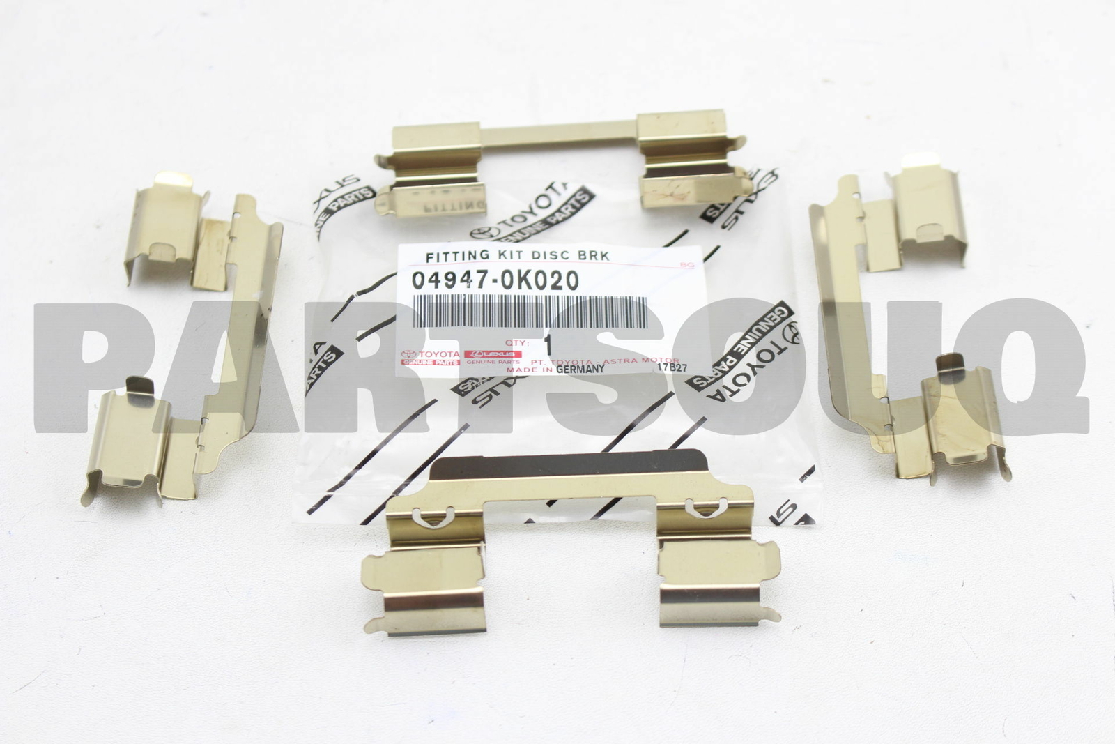 049470K020 Genuine Toyota FITTING KIT, DISC BRAKE, FRONT 04947-0K020 | eBay