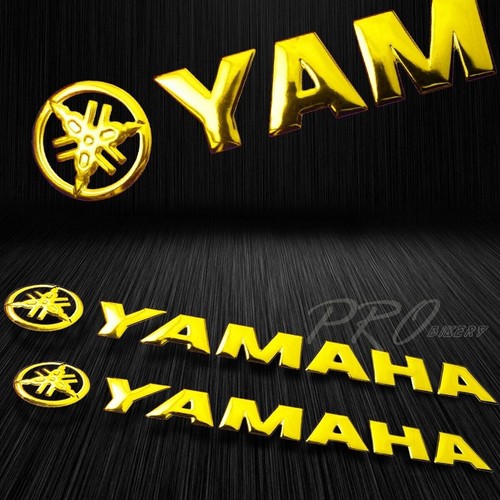 8" 3D Logo+Letter Decal+6.25" Fairing Emblem Sticker for YZF-R1/R1S ...