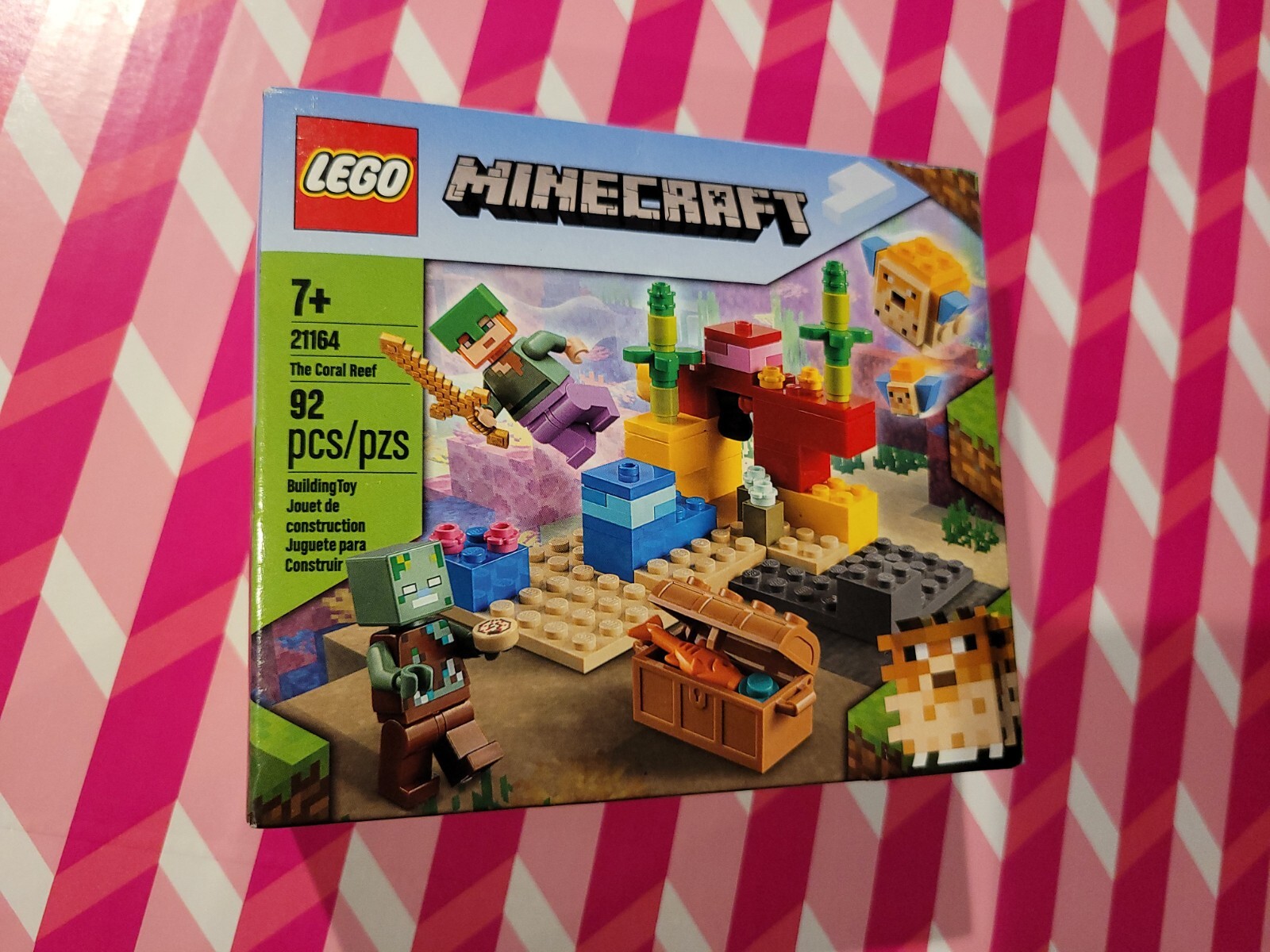 LEGO 21164 MINECRAFT THE CORAL REEF 92 Pieces Brand New in box ...
