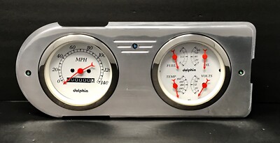 1948 1949 1950 Ford Truck 2 Gauge Dash Panel Insert Quad Polished ...