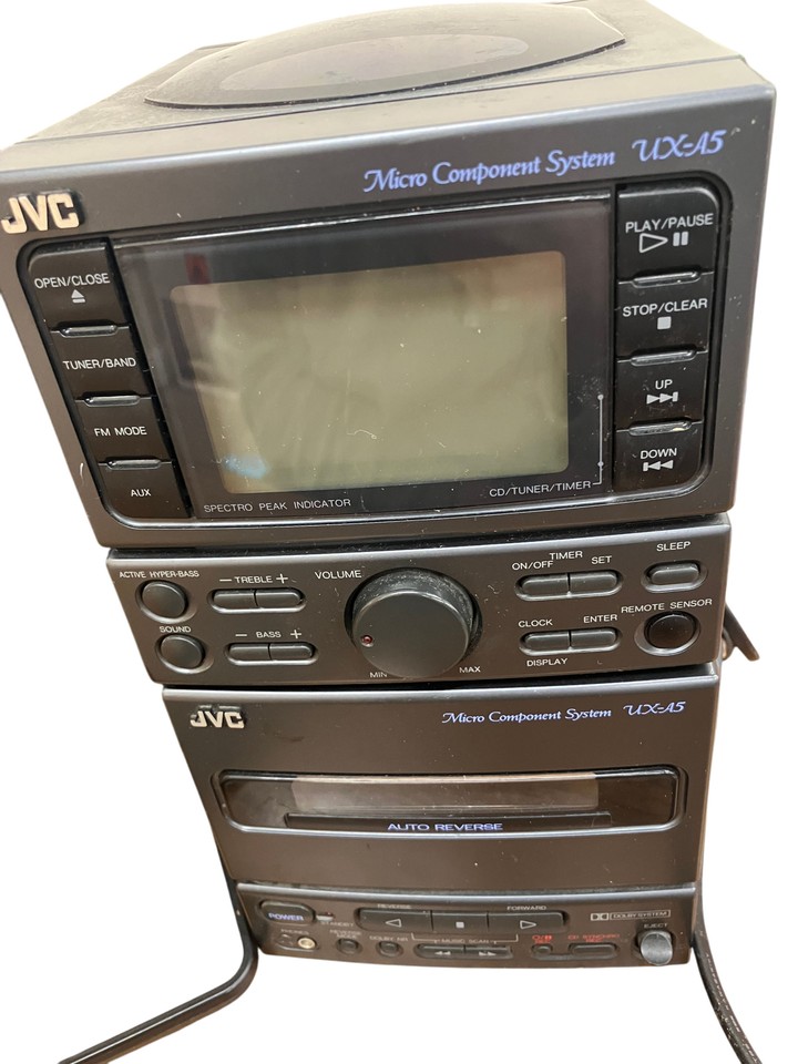 JVC UX-A5 Micro Component Stereo System with Remote and Speakers | eBay