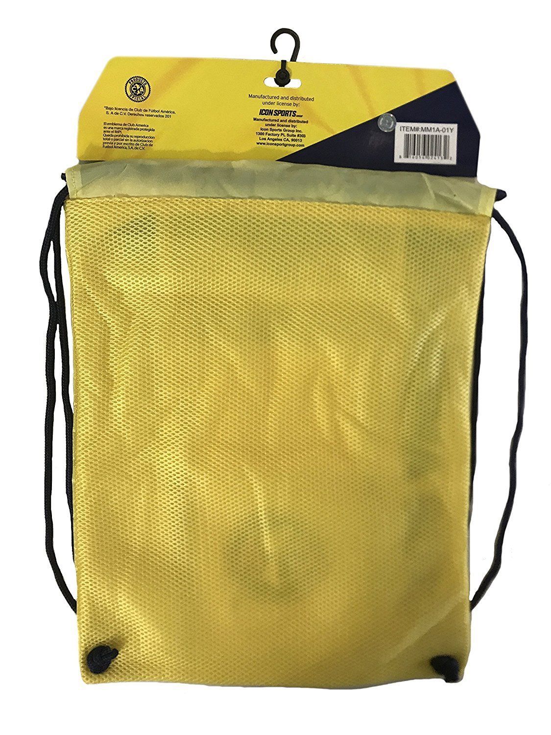 Club America Aguilas Soccer Gym Sack Bag Drawstring Backpack Cinch Bag ...