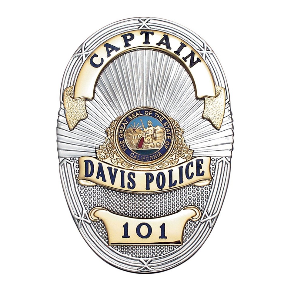 Oval Police Badge Holder Leather ID Case Perfect Fit Wallet Recessed ...