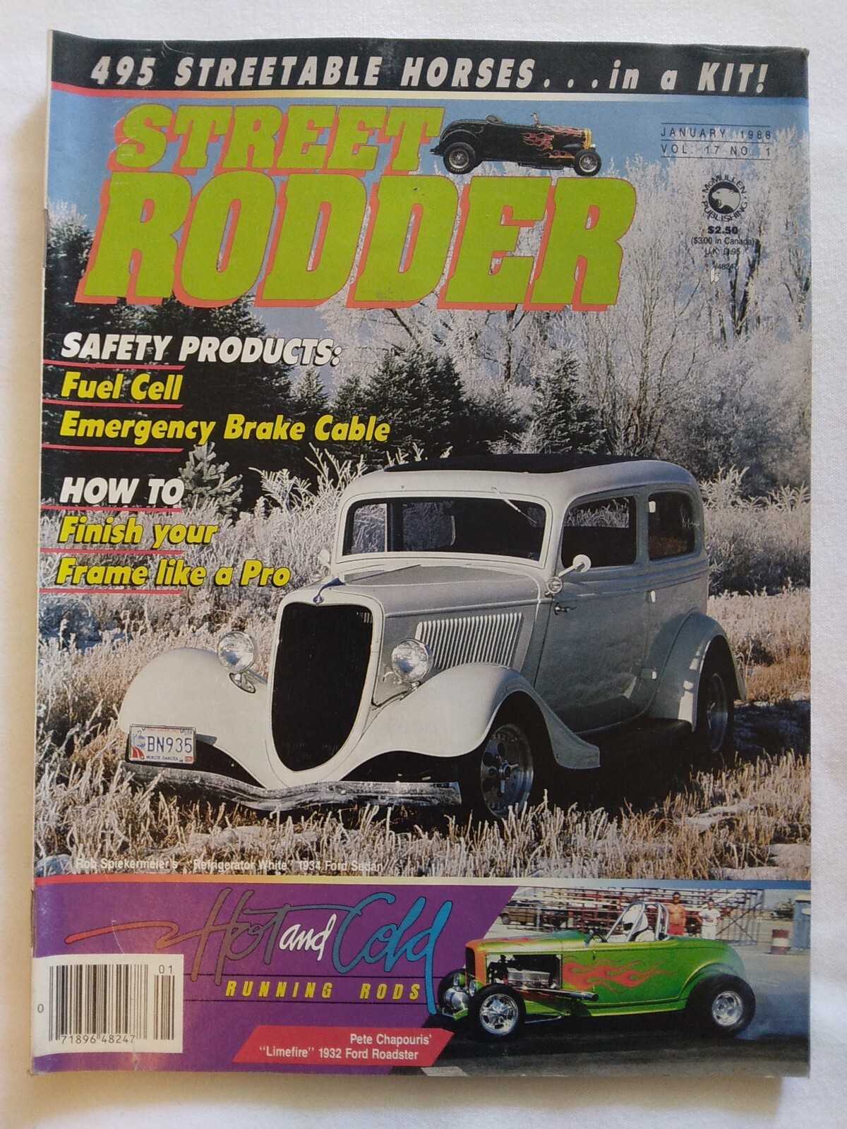 1988 January, STREET RODDER Magazine, Hot And Cold Running Rods (MH117 ...