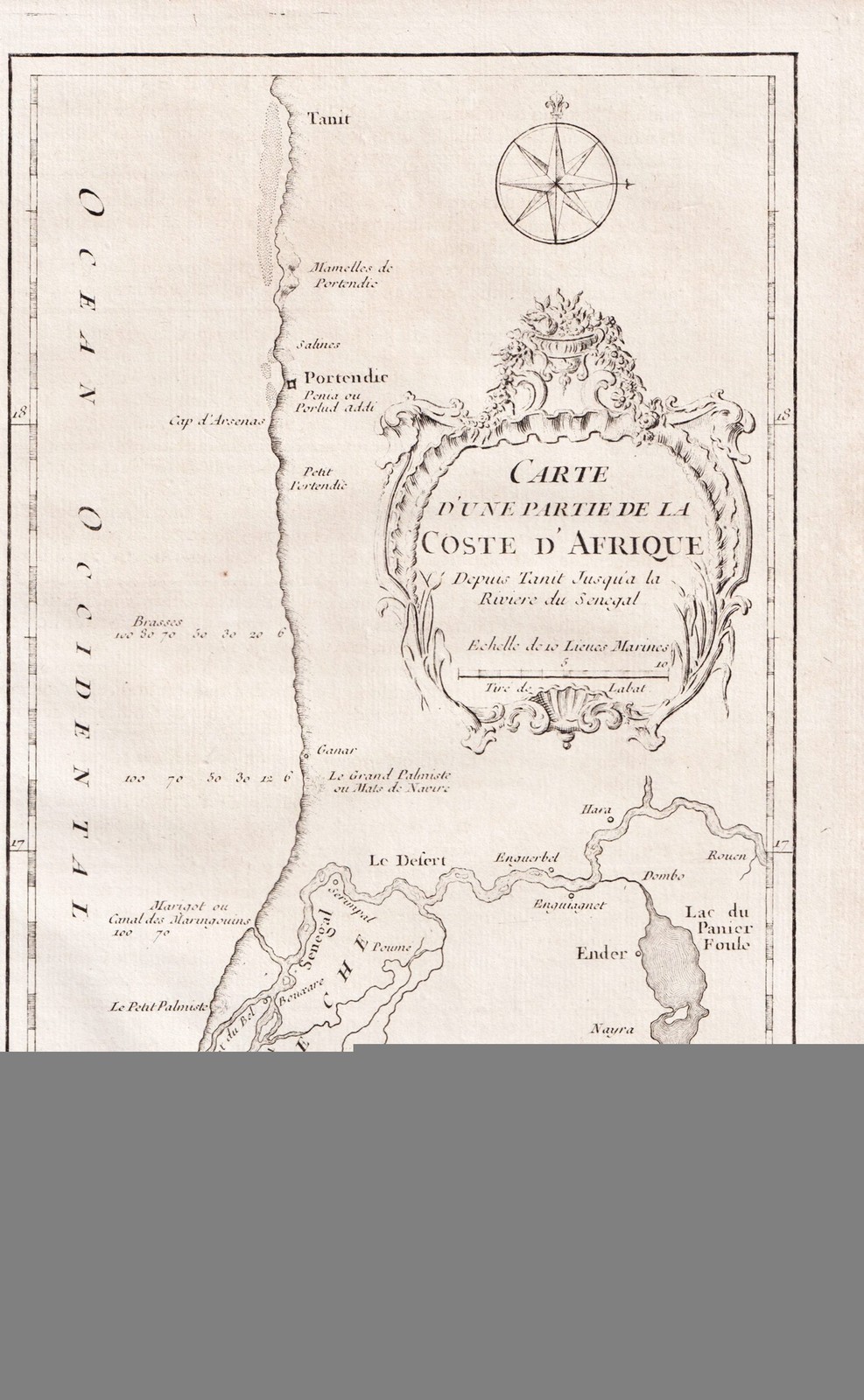 Mappa Del Senegal Africa Bellin 1750 Incisione In Rame | eBay