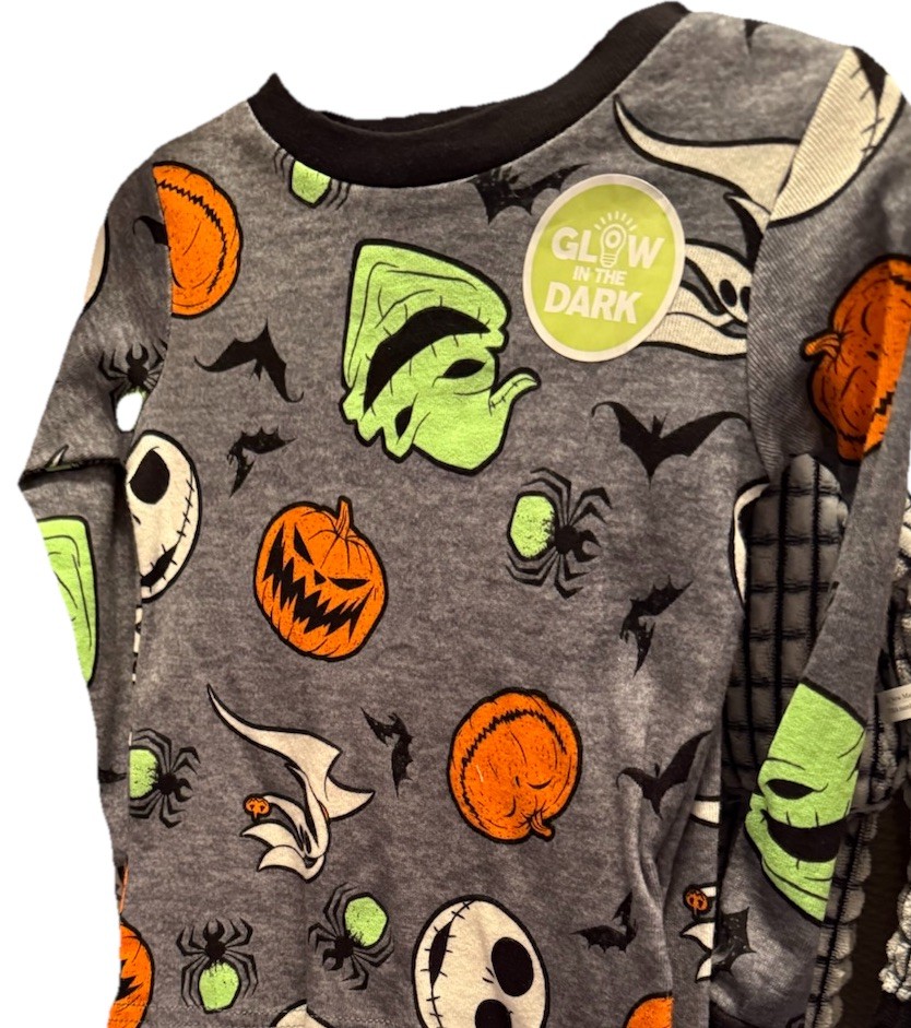 Jack & Oogie Boogie Pajamas Nightmare before Christmas Kids PJ’s. GLOW ...