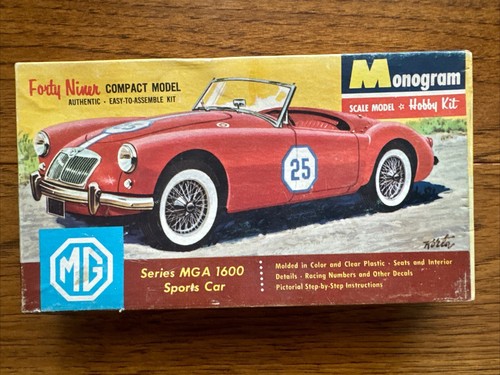 Monogram MG MGA 1600 Sports Car 1/32 Forty Niner 1960 P405 BOX ONLY! | eBay