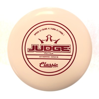 DISC GOLF DYNAMIC DISCS CLASSIC SOFT JUDGE PUTTER PUTT & APPROACH 174g ...