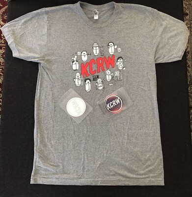 KCRW Shirt (Medium) & KCRW Stickers - LOT | eBay