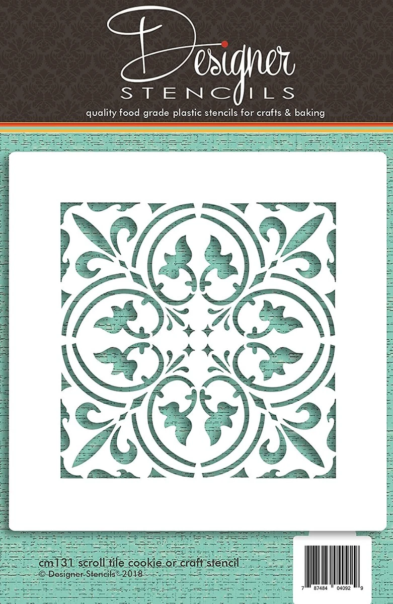 Scroll Design Stencils