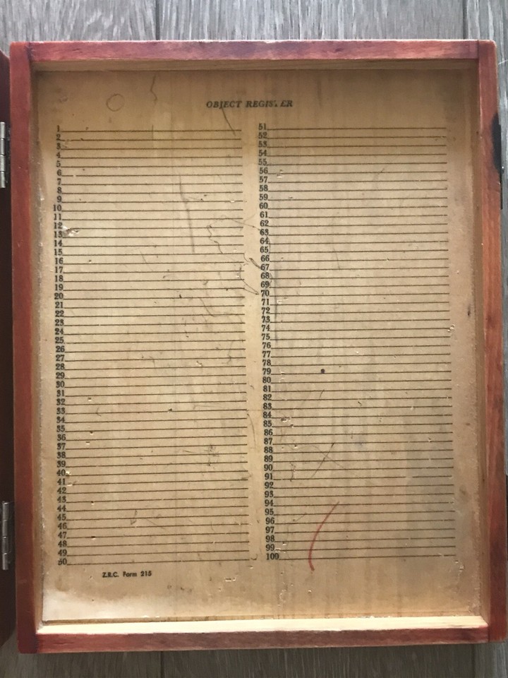 Antique Microbiology Hematology Mycology Pathology Wooden Slide Box | eBay