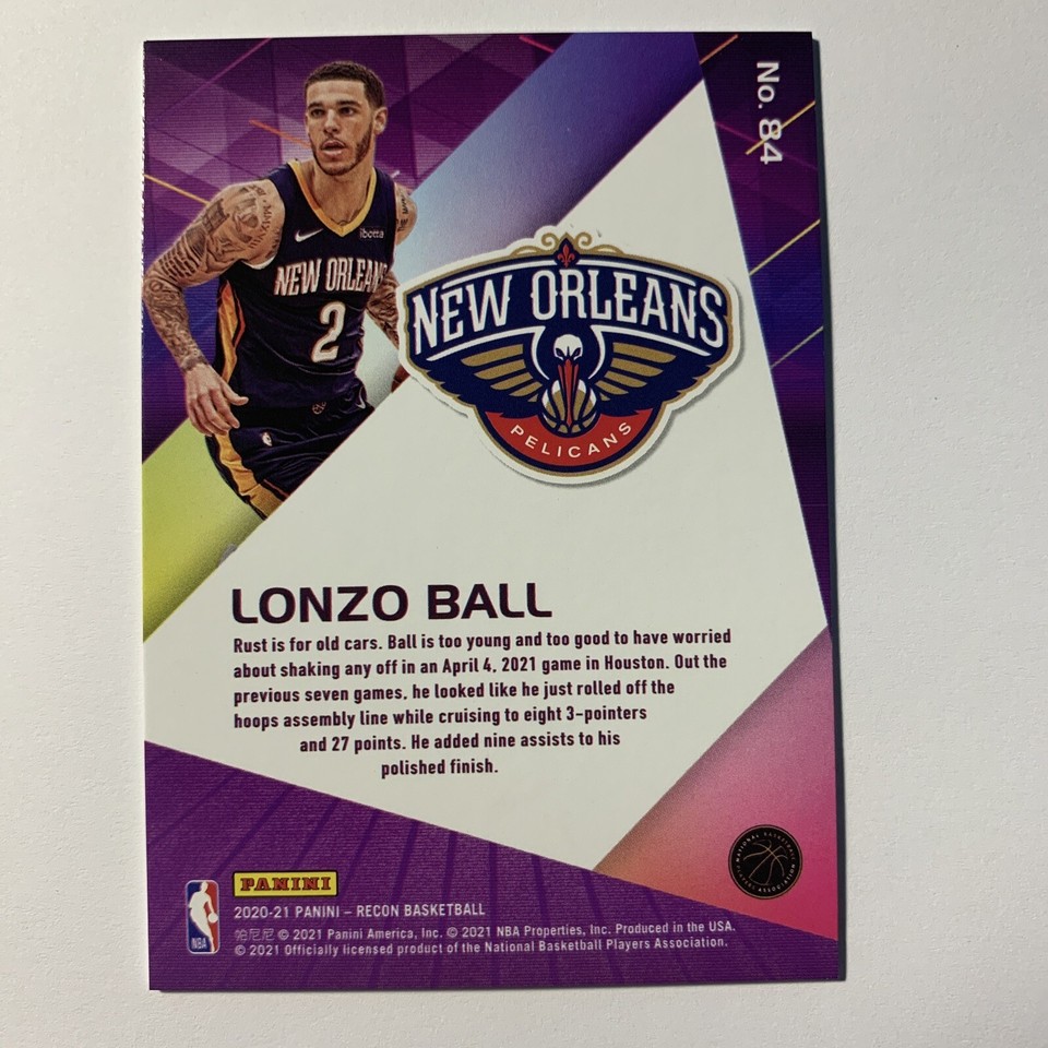 2020-21 Panini Recon #84 Lonzo Ball | eBay