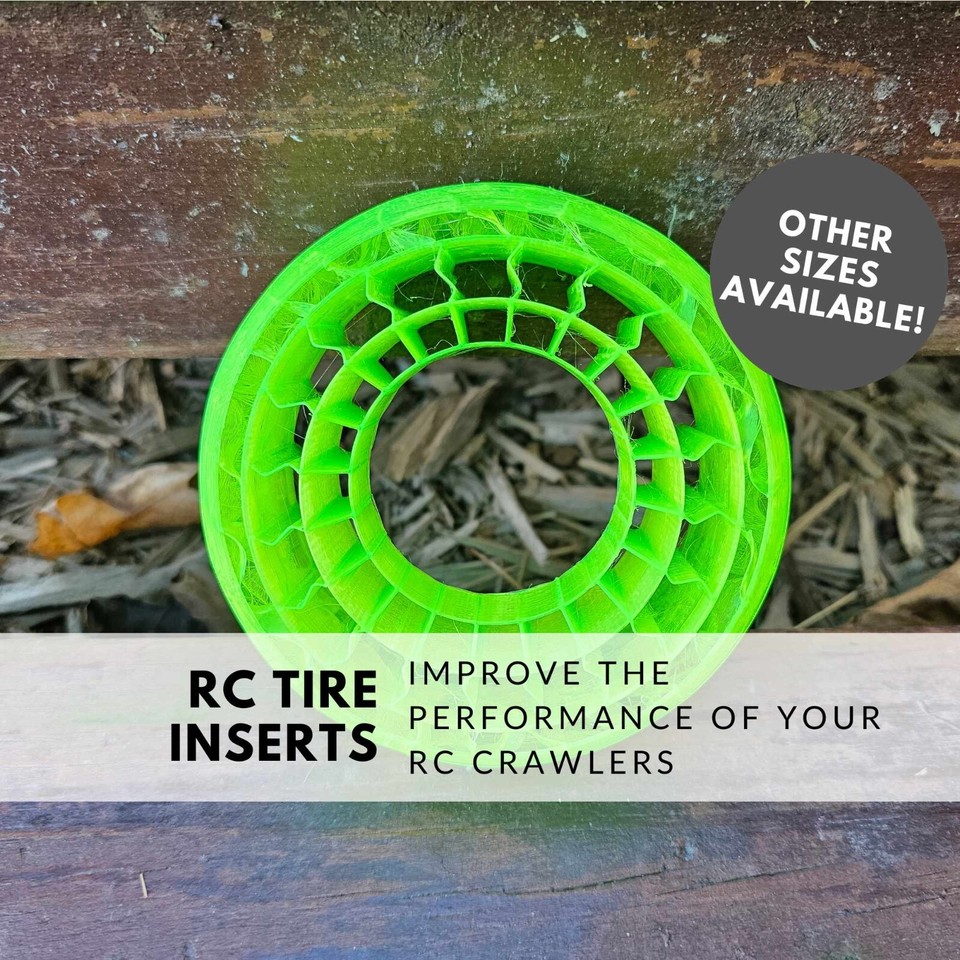 RC crawler 3D Printed Tire Foam 1.9 Proline KO2 | All 4 inserts ...