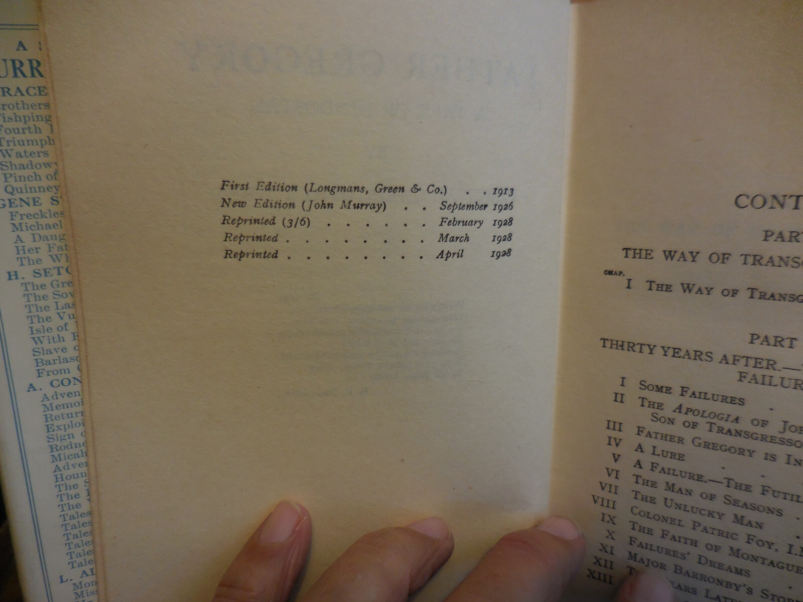 Wren, P C Percival - Father Gregory - "Cheap Edition" with DJ - Apr ...