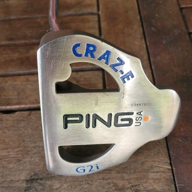 Ping G2i Craz-E Orange Dot Putter RH Steel Shaft 34" New Karma Grip | eBay