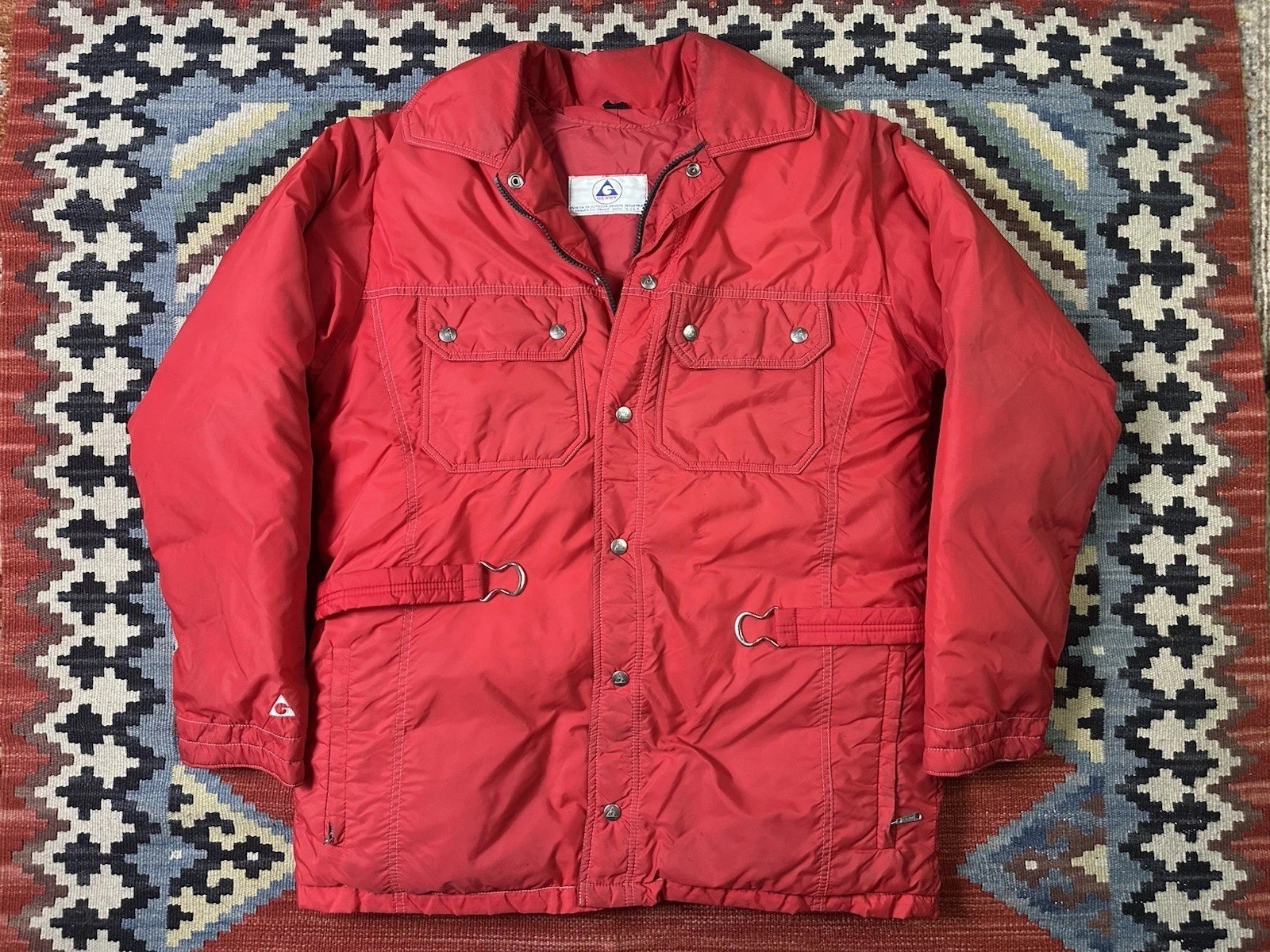 Vintage Rare Gerry Down Puffer Jacket Men’s Large Red… - Gem