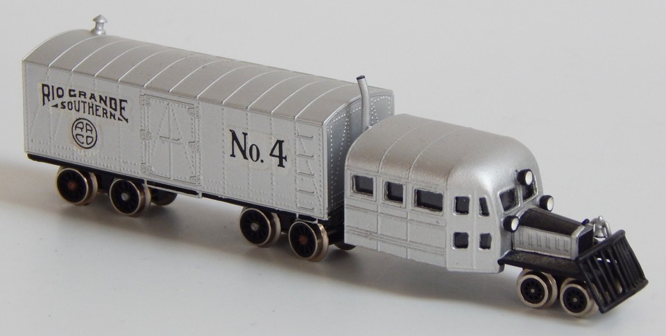 N-Scale (Nn3) BRASS Lok 14/Aspen Model DRG GALLOPING GOOSE, excellent ...