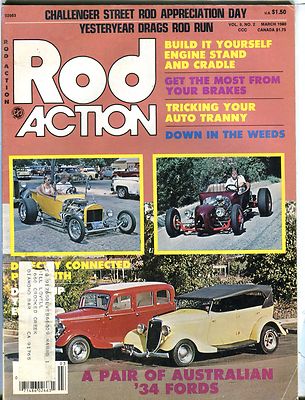 Rod Action Magazine March 1980 '34 Fords EX w/ML 031317nonjhe | eBay