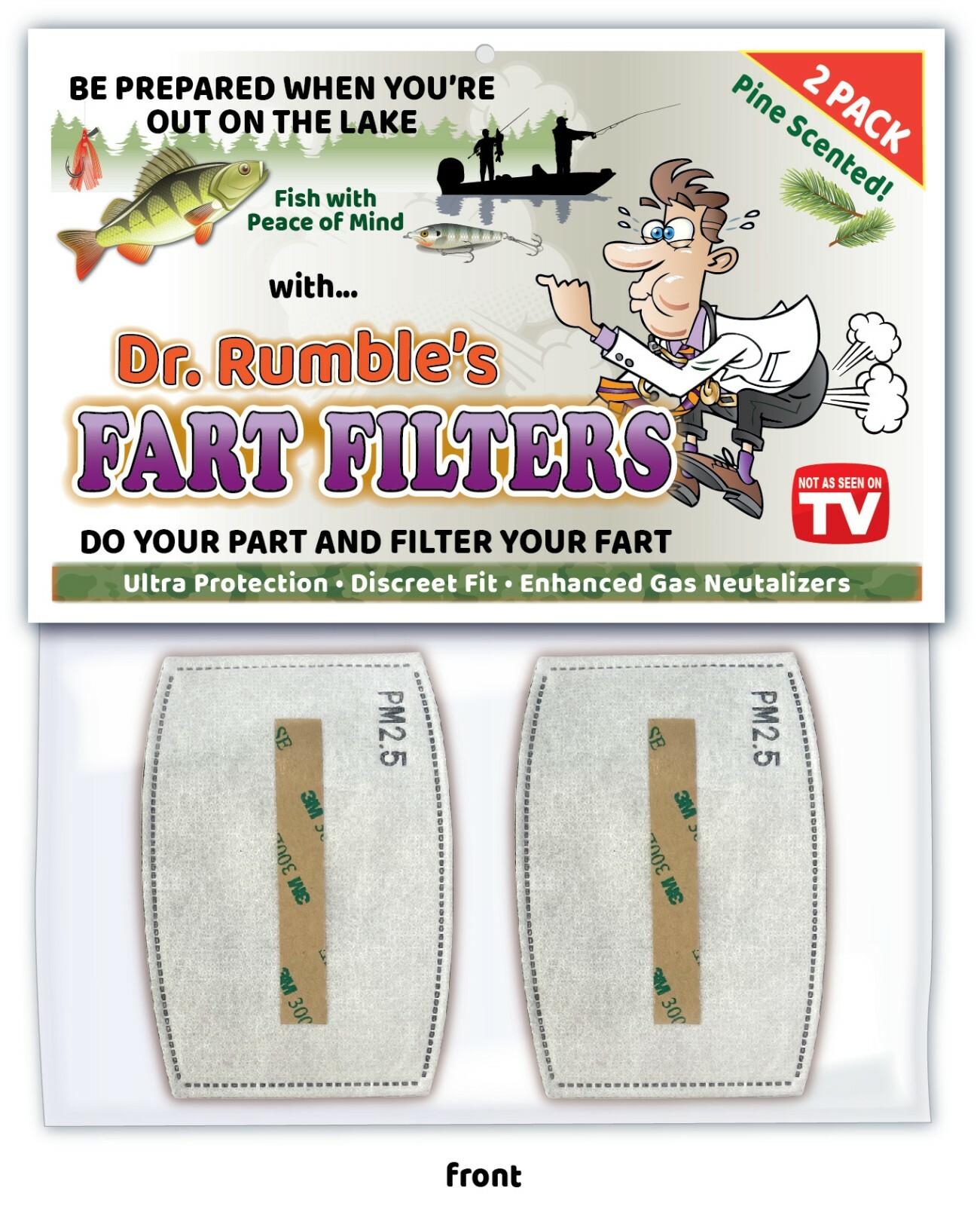 Fishing FART FILTER Joke Gag - Fisherman Funny Birthday Gift CHERRY ...