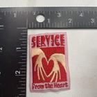 Throwing Hands In Shape Of A Love Heart SERVICE FROM THE HEART Patch ...