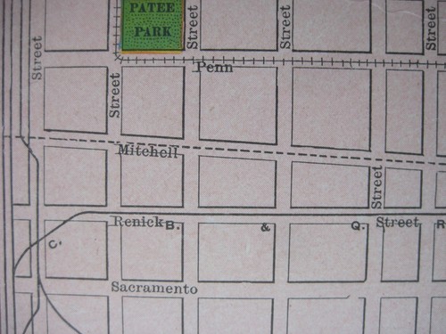 Original 1895 Streetcar Map ST. JOSEPH Missouri Railroads Round House ...