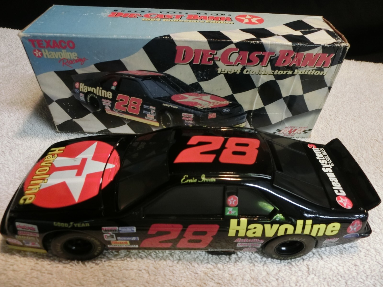 Ernie Irvan #28 Havoline / 1994 Ford Thunderbird / B/W Bank 1/24 ...