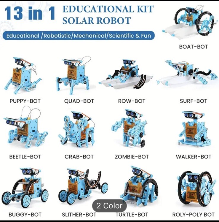 STEM 13-in-1 Education Solar Power Robots Toys For Boys Age 8-12, DIY ...