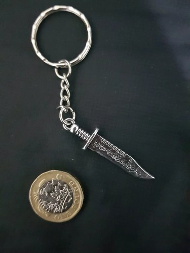 Silver Oriental Style Key Chain Combat Weapon Military Pendant Gift ...
