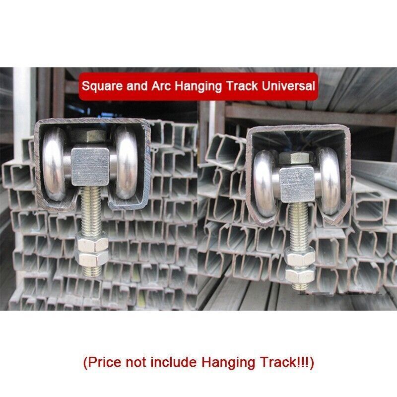 4PCS Heavy Sliding Door Rollers Industrial Hanging Rail Wheel Pulleys ...