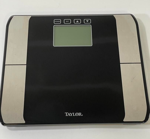 Taylor Body Fat Digital Scale LCD Display Black Model #: 5761BF | eBay