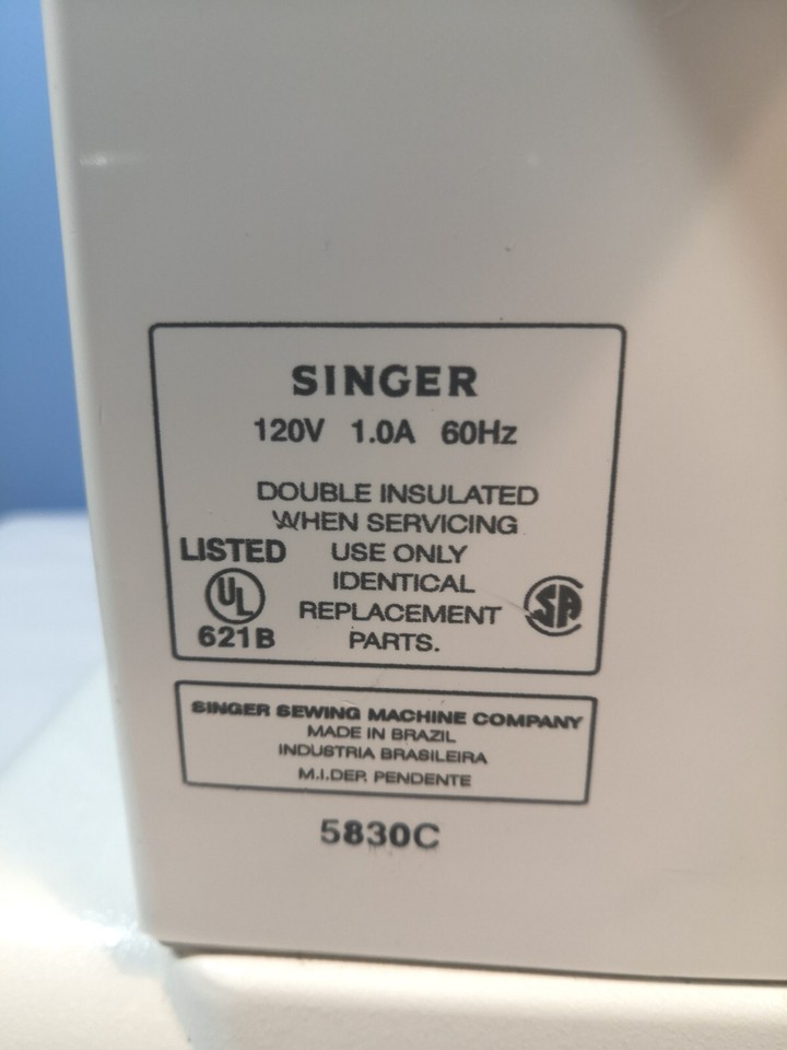 Vintage Singer Sewing Machine Model 5830C W With Foot Pedal | eBay