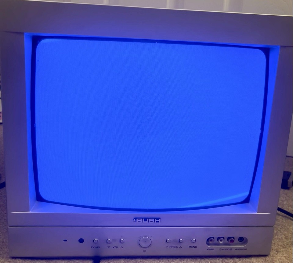 Vintage Bush Portable Tv With Remote Control(silver Colour). | eBay UK