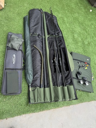 Complete Carp Fishing Setup, X3 Shimano XTEA10000 Reels, X2 Wychwood ...