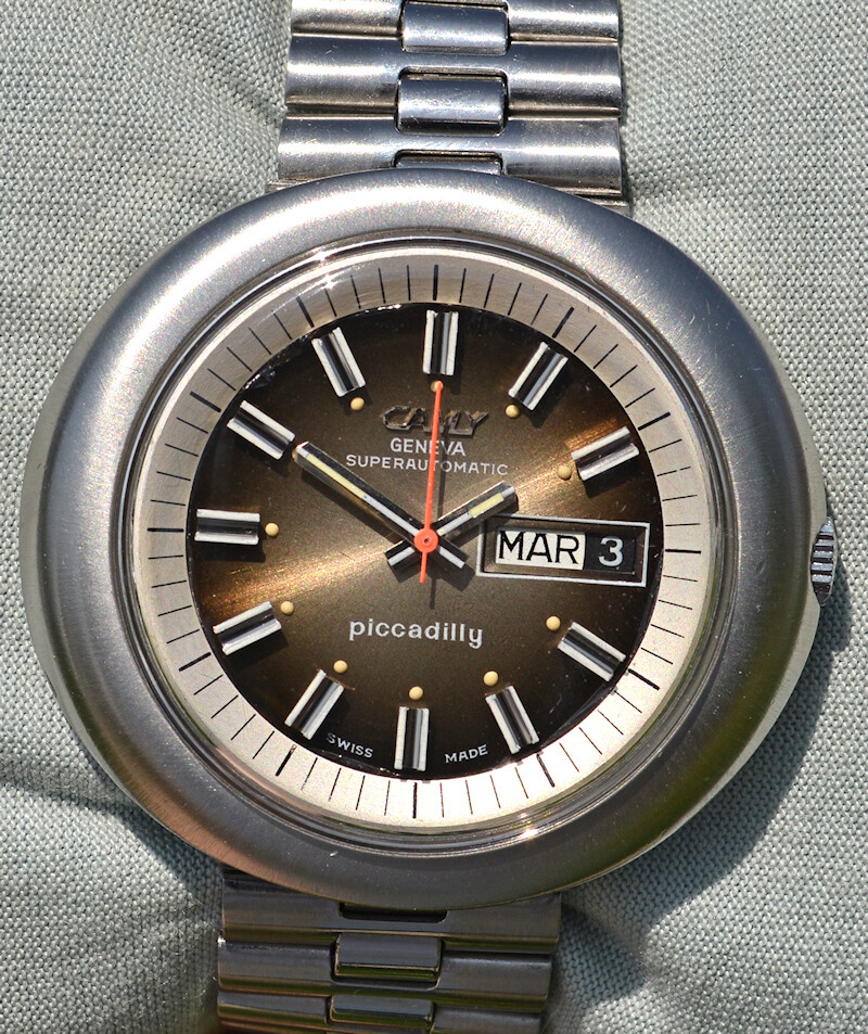 Camy Rare Automatic Steel Large Case Ufo Perfect with Box and Vintage ...