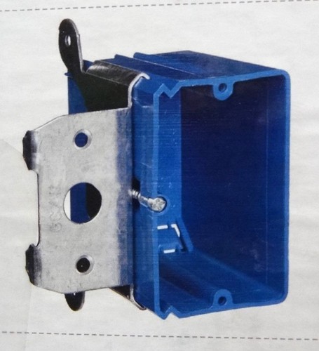 Carlon Old Work B121ADJ Zip Box 1-Gang Outlet Box 3-3/8" Depth PVC 21 ...