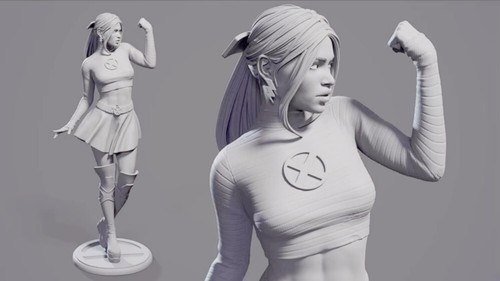 1/24 resin figure model kit Fantasy Storm 3D Printing Unassembled ...