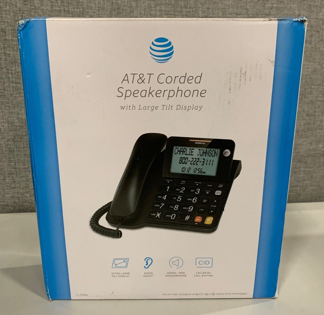 AT&T CL2940 Single Line Corded Phone 809393884804 | eBay