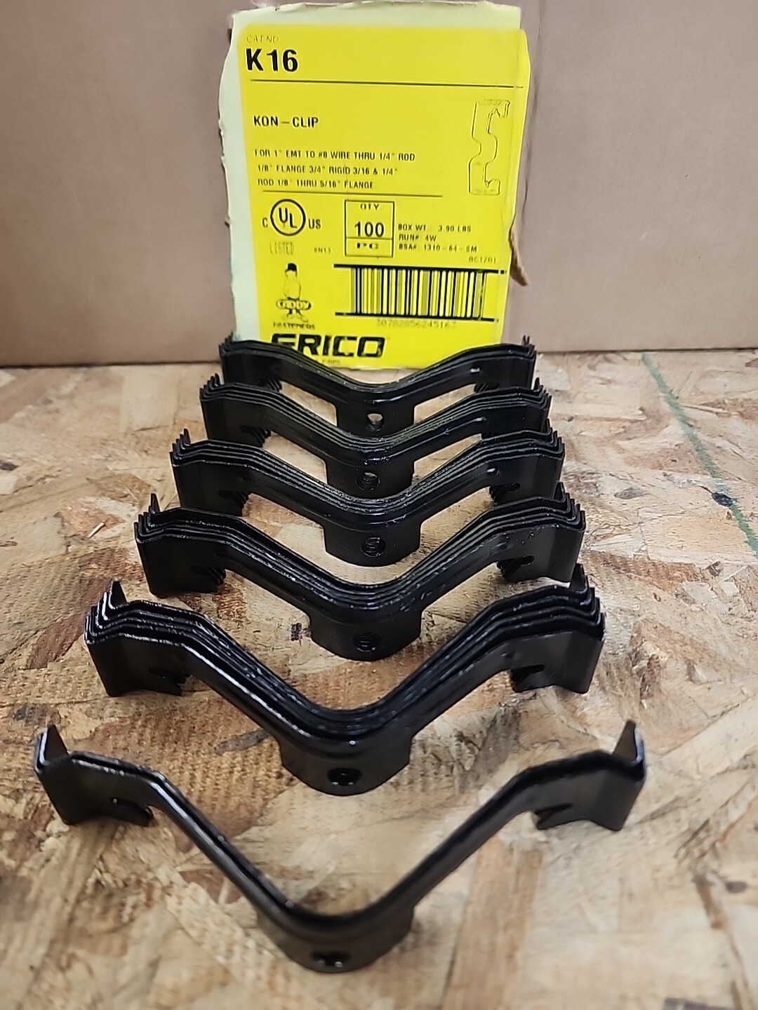 New Lot Of 27 Erico Caddy K16 Kon-Clip Cable Conduit Hanger to Flange ...