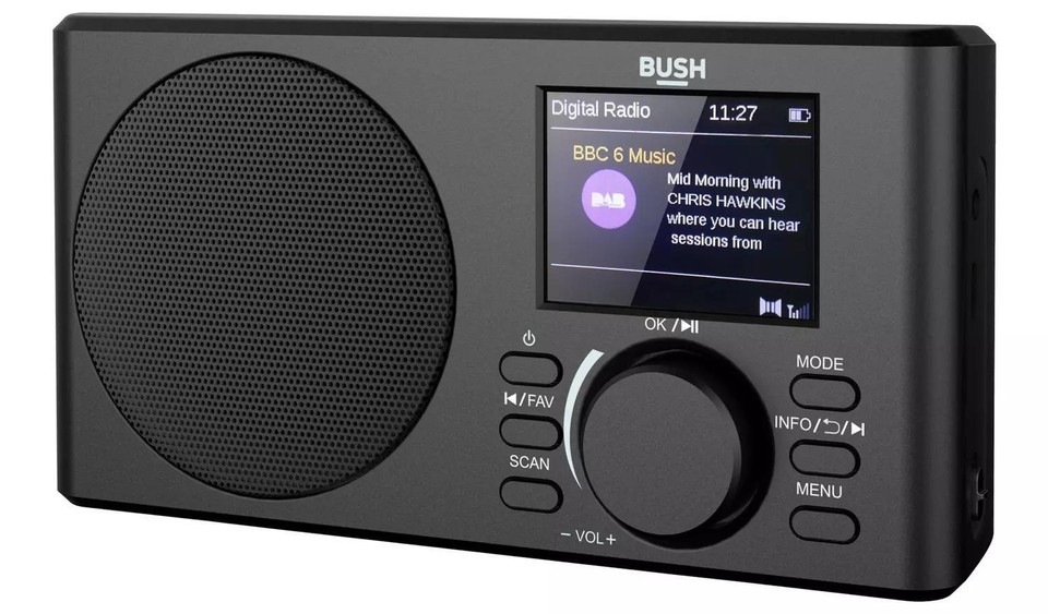 Bush Hampton Dab+ Portable Radio Bluetooth with LCD - Black (NEW) | eBay