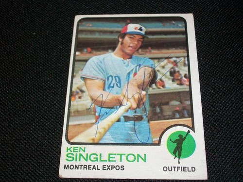 Expos Ken Singleton Auto Signed 1973 Topps Card #232 Vintage Signature ...