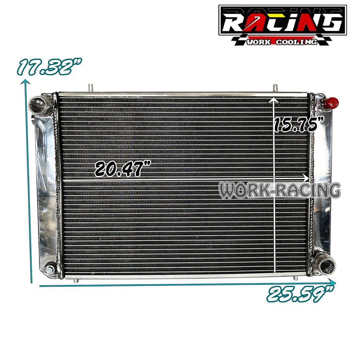 Aluminum Cooling Radiator Fits 1978-1981 1979 1980 Triumph TR8 3.5L V8 ...