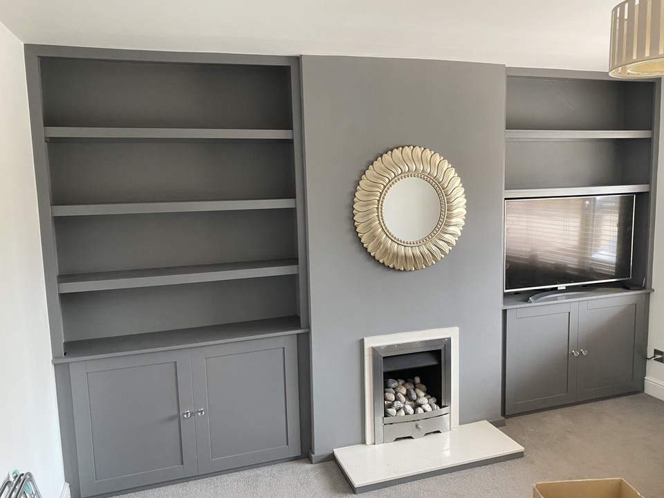 2 x Kitchen Wall Units 1200mm Grey | eBay UK