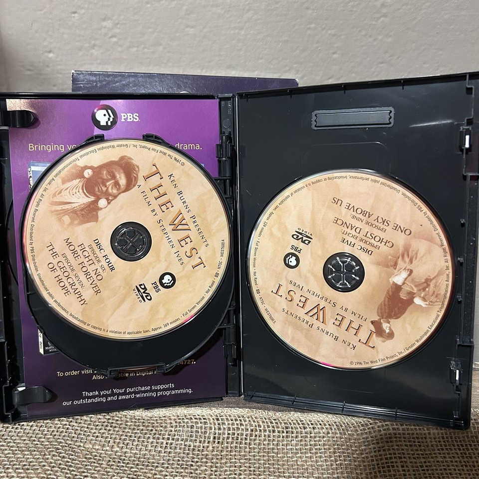 PBS Ken Burns The West: A Film by Stephen Ives 5-DVD Set 1996 ...