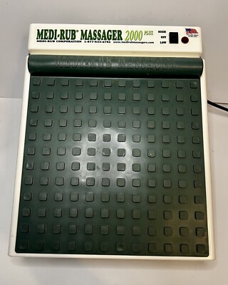 Medi-Rub Massager 2000 Plus MR-3F 2 Speed Vibrating Foot Massager ...