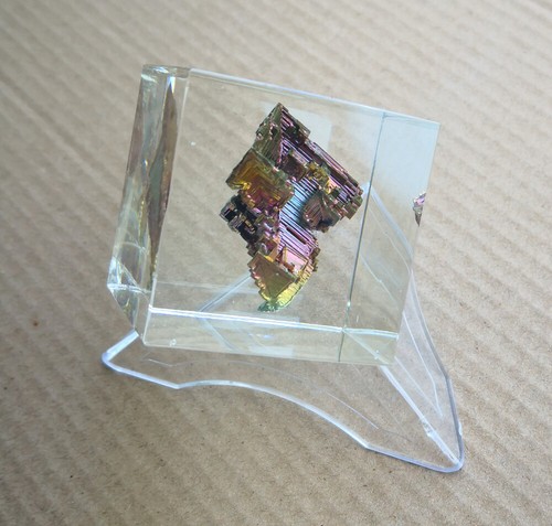 Rare Metal Element Bismuth Cube Embedded Resin Block 40x40x40mm Sample ...
