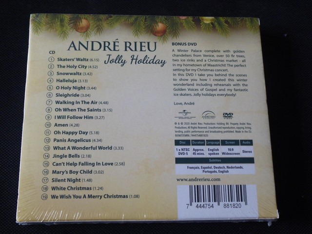 Jolly Holiday by André Rieu / Johann Strauss Orchestra (CD & DVD, 2020 ...